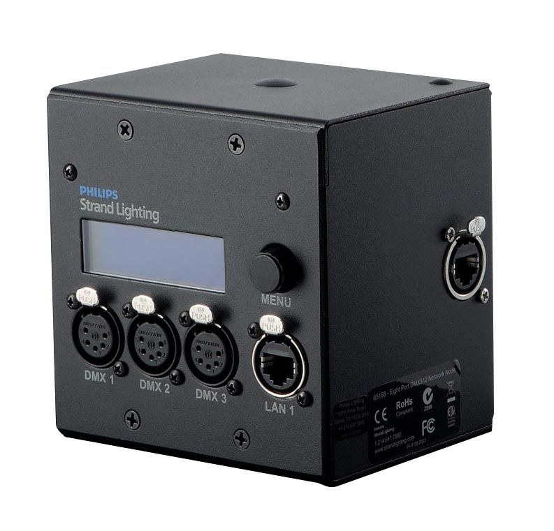 Strand 3-Port Node, 3x XLR 5pol., 2x RJ45